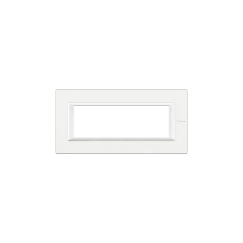 bticino axolute placca 6 posti moduli bianca mostrina axolute btici...