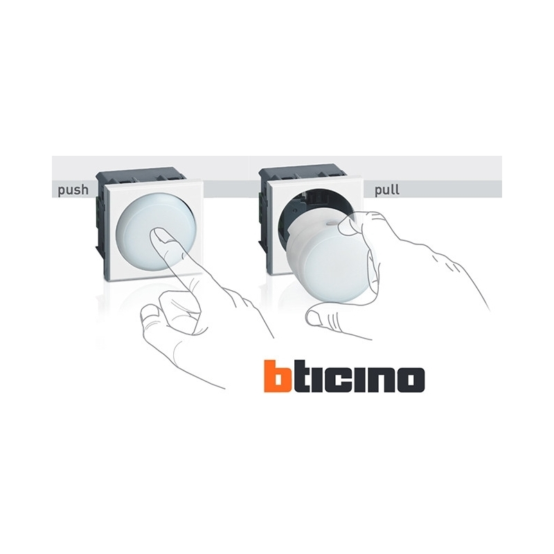 bticino matix torcia led estraibile ricaricabile 2 moduli bticino ...