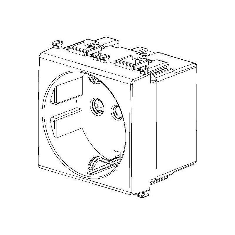 vimar plana presa 2p+t 16a p30 bianco vimar 14209 Vimar Plana